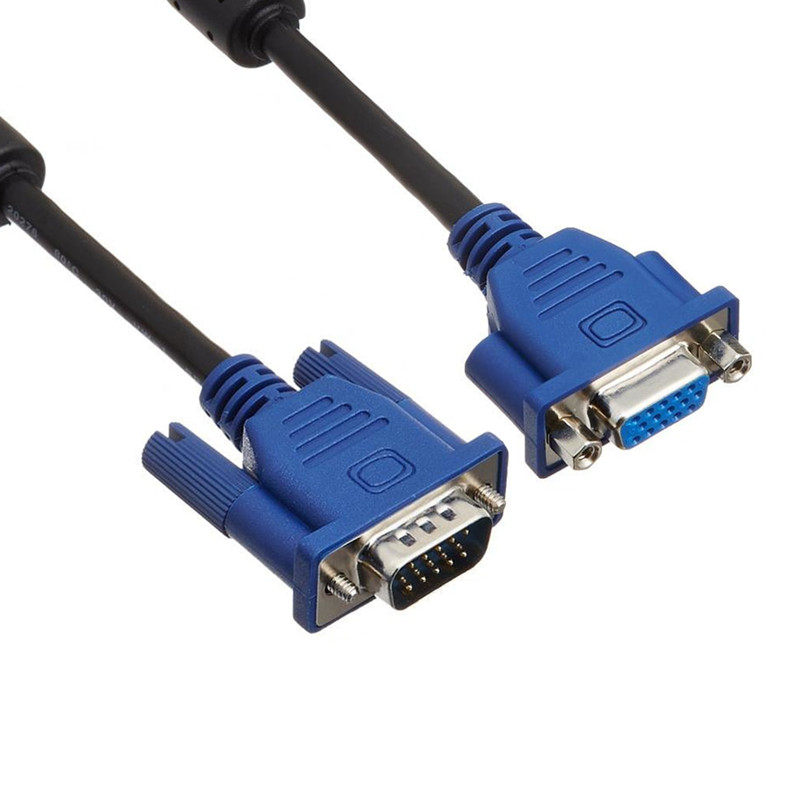 Vga cable for desktop pc: short cable with dual ferrite cores, your go ...