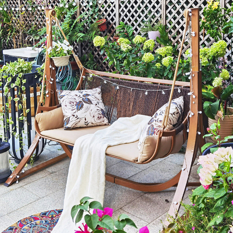 网红秋千椅，户外休闲新宠？🌿双人吊床摇椅深度测评-户外秋千-淘宝好物网