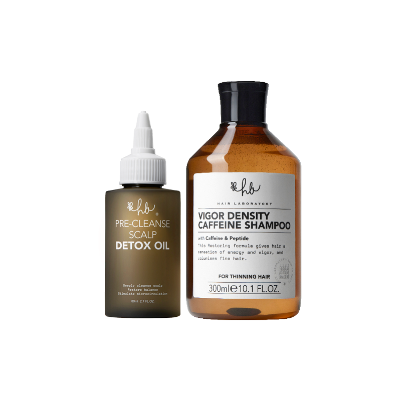 英国Hair Laboratory 咖啡因活力洗发水+头皮预洗精油 丰盈组合-Taobao