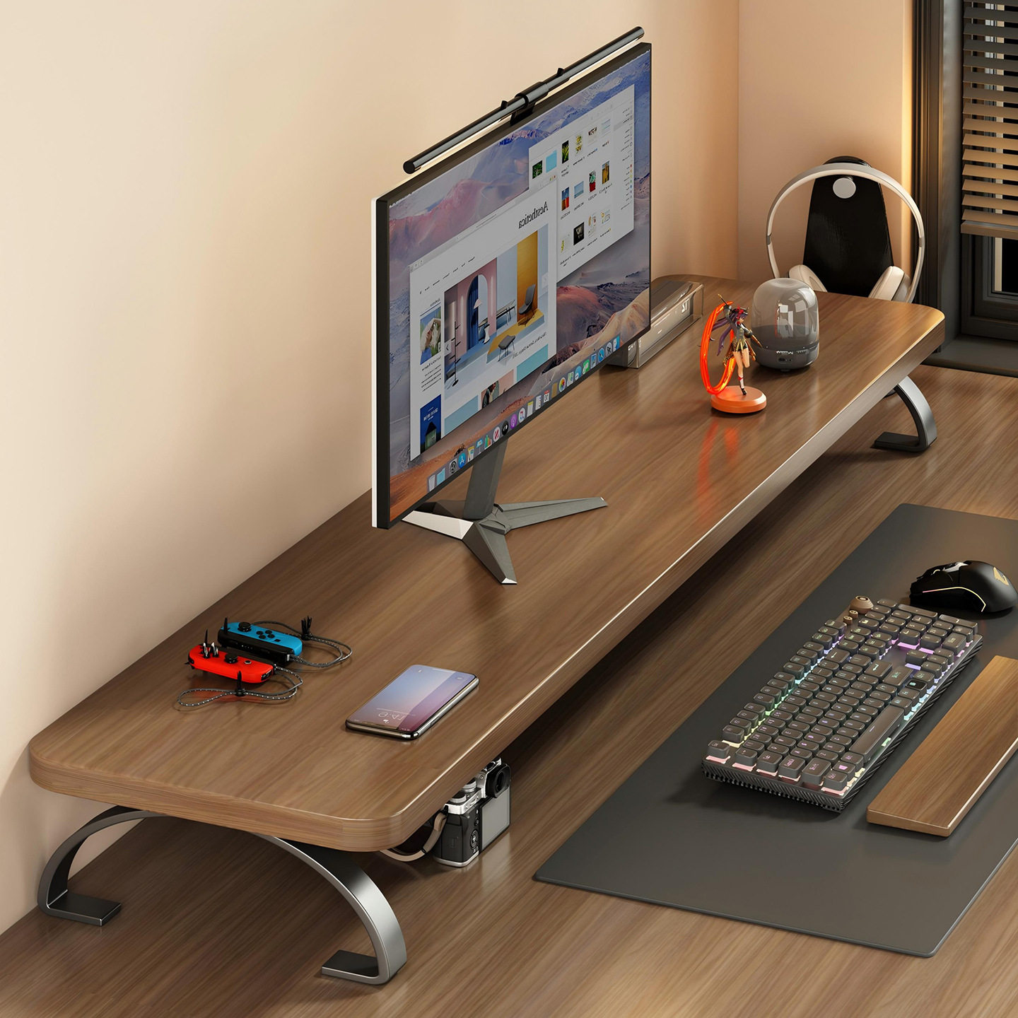 Desktop computer monitor elevated stand: say goodbye to people with low ...