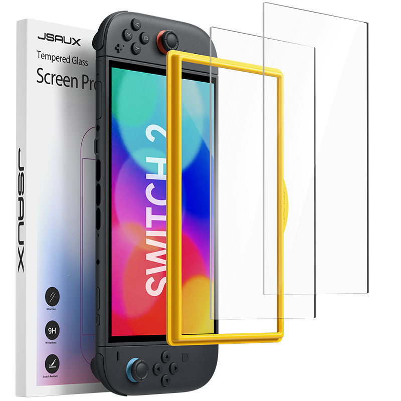 JSAUX几硕适用任天堂switch2钢化膜2片装ar防眩光ag磨砂NS2日版switch屏保续航版ns游戏机屏幕保护贴膜抗蓝光