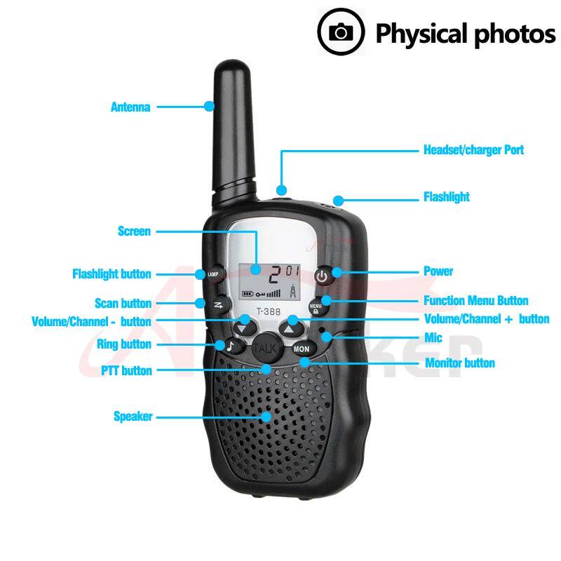 Kids Walki Talki 2Pcs Celular Handheld Transceiver Phone: 给宝贝们的秘密基地通话神器 ...