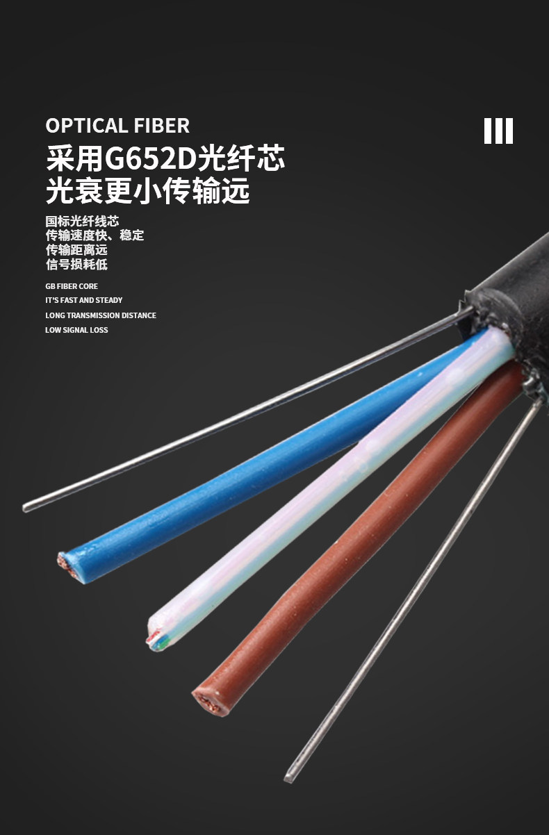 国标复合光缆光电复合缆4芯光纤带电源一体线1.0/1.5/2.5地埋铠装-阿里巴巴