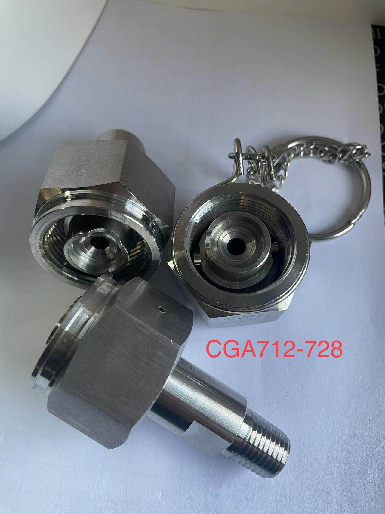 CGA712转CGA580阀门转接头 丹珠五金气体调节配件