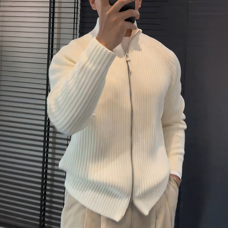 🌟 2025 autumn and winter new styles | Apricot stand-up collar knitting ...