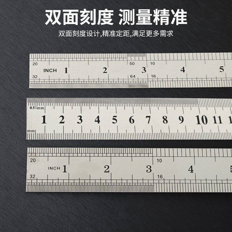 [USD 7.46] New Green Sky Chapter 20cm stainless steel straight ruler ...