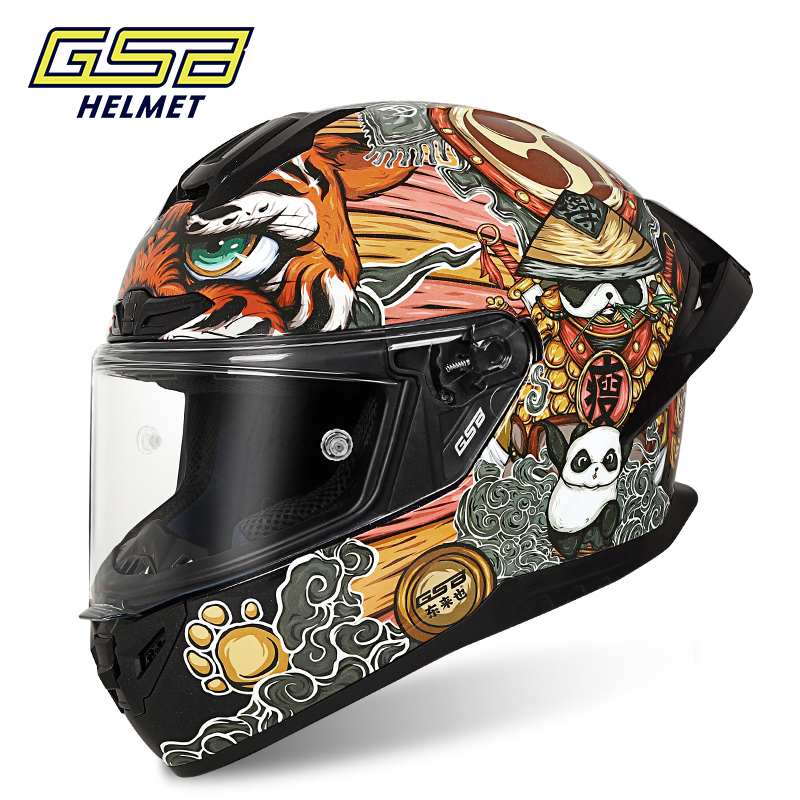 [USD 432.93] gsb361GT motorcycle helmet men and women big-tailed national tide locomotive full ...