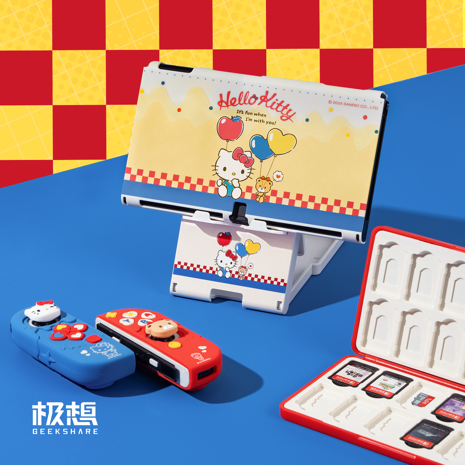 极想Switch2摇杆帽OLED联名Hello Kitty！这波萌系设计太戳我了！-switch摇杆帽-淘宝百科网
