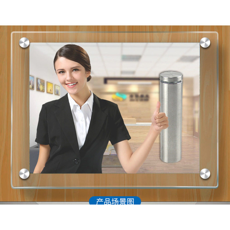 12mm acrylic support advertising nails stainless steel advertising ...