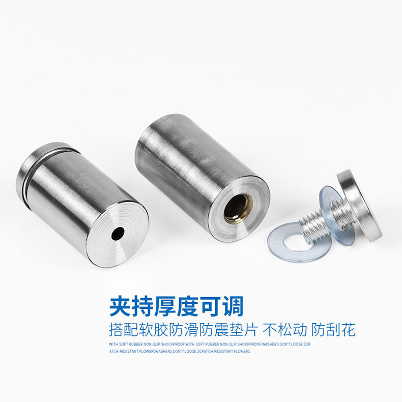 12mm acrylic support advertising nails stainless steel advertising ...
