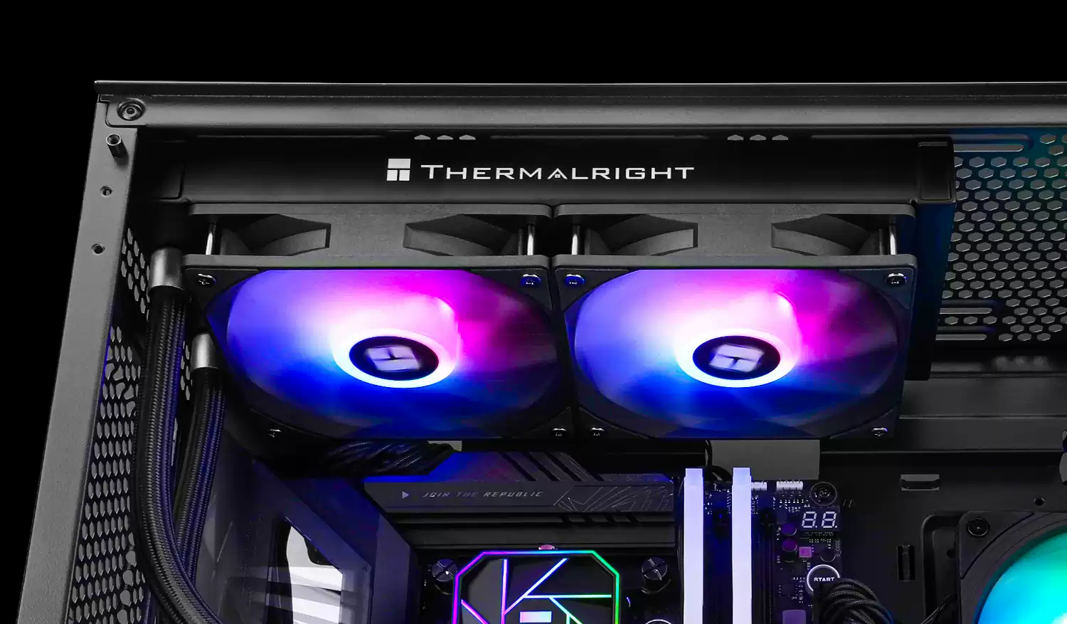 利民AE240三代V3黑色ARGB/1700 12/13代AM5一体式水冷散热器360