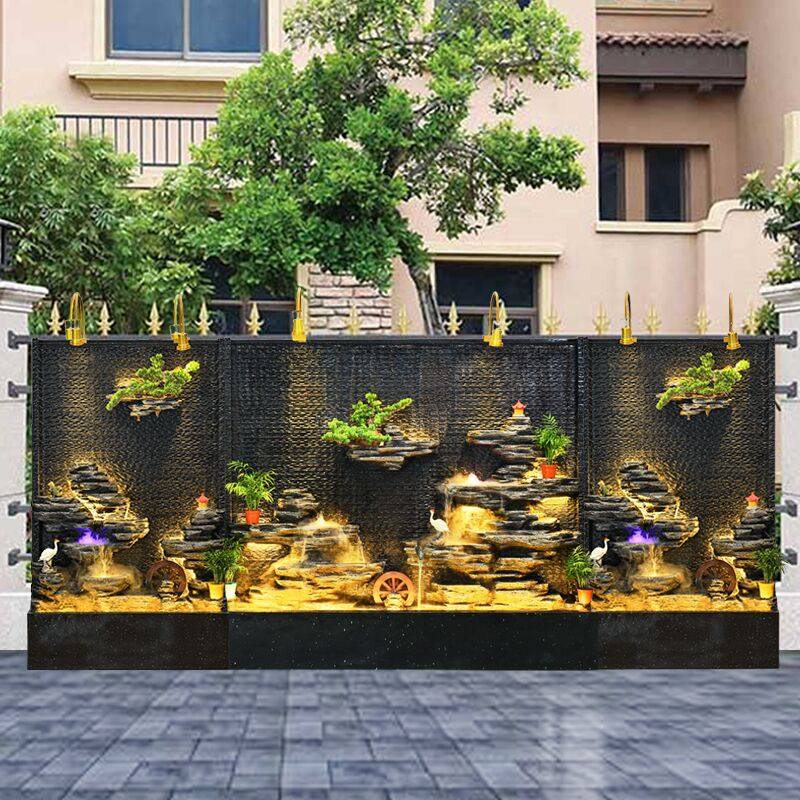 [USD 2856.87] Water curtain wall flowing water screen Fengchi Mountain ...