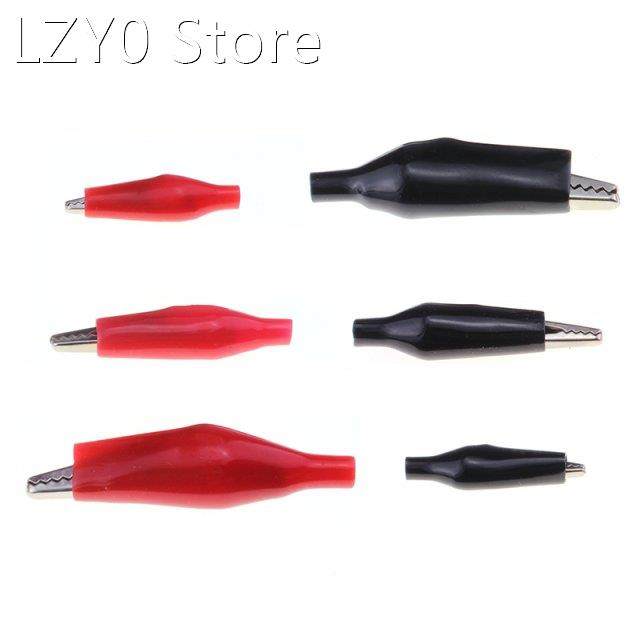 100pcs 28mm 35mm 45mm Electrical Probe Alligator Clips Croco