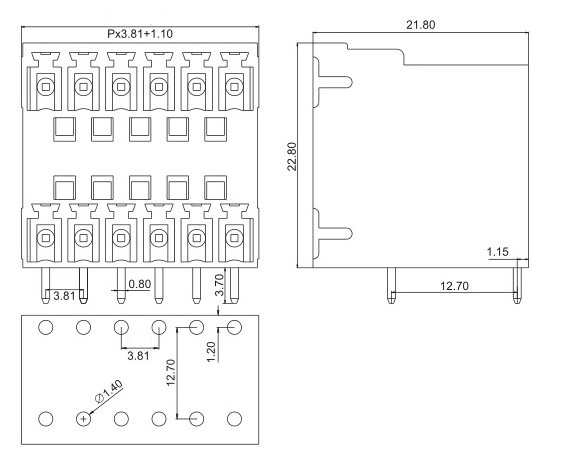 15EDGRH 3.5,3.81mm双层插拔式接线端子双排焊PCB板端子KF2EDGRH-阿里巴巴