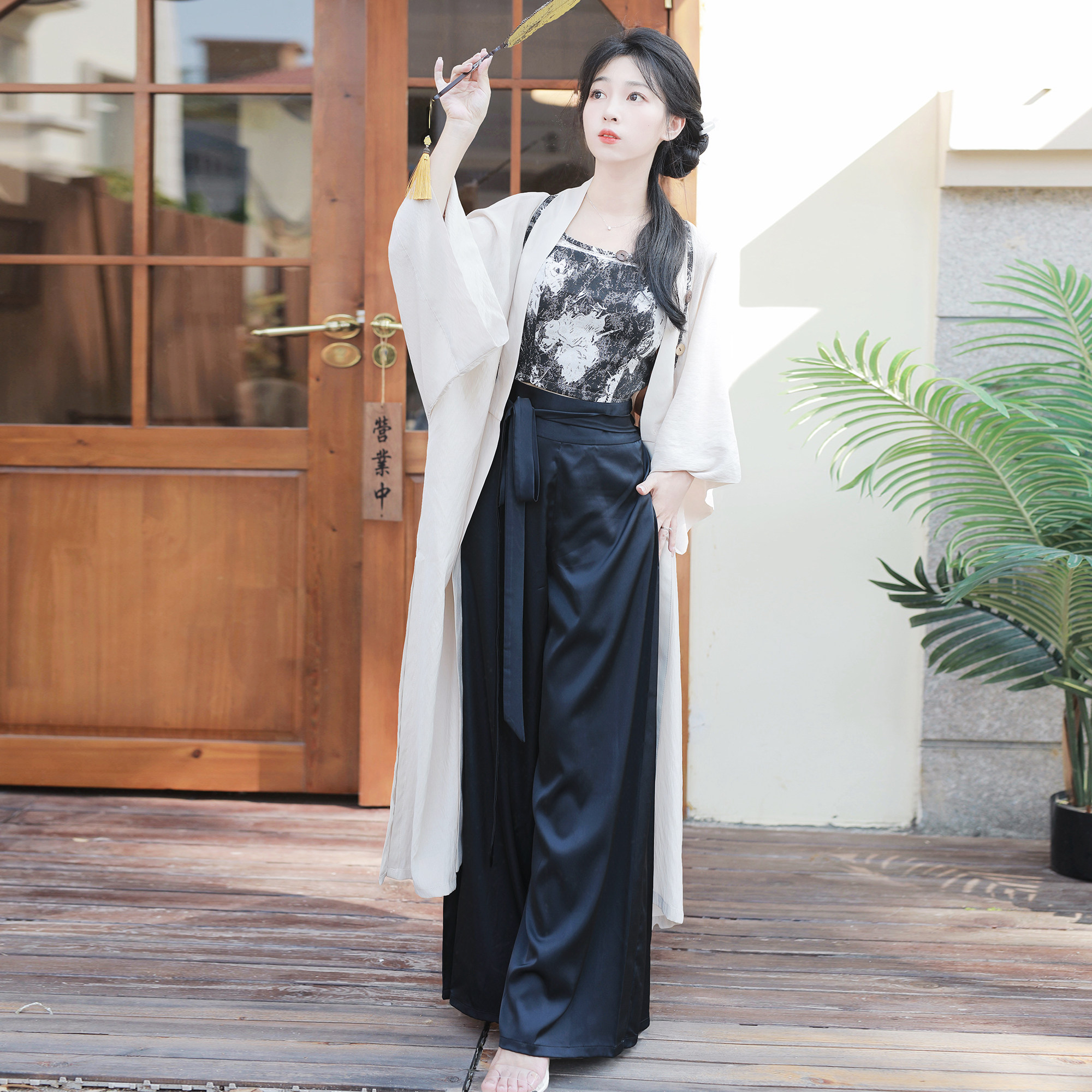 Xiaolu shuiming crow changgan temple song pants song rub improved han ...