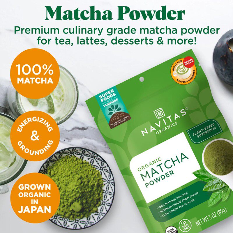 美国进口navitas matcha抹茶粉：细腻绿茶粉，解锁咖啡拿铁新境界！无添加糖，健康冲饮新选择！-抹茶粉-淘宝好物网