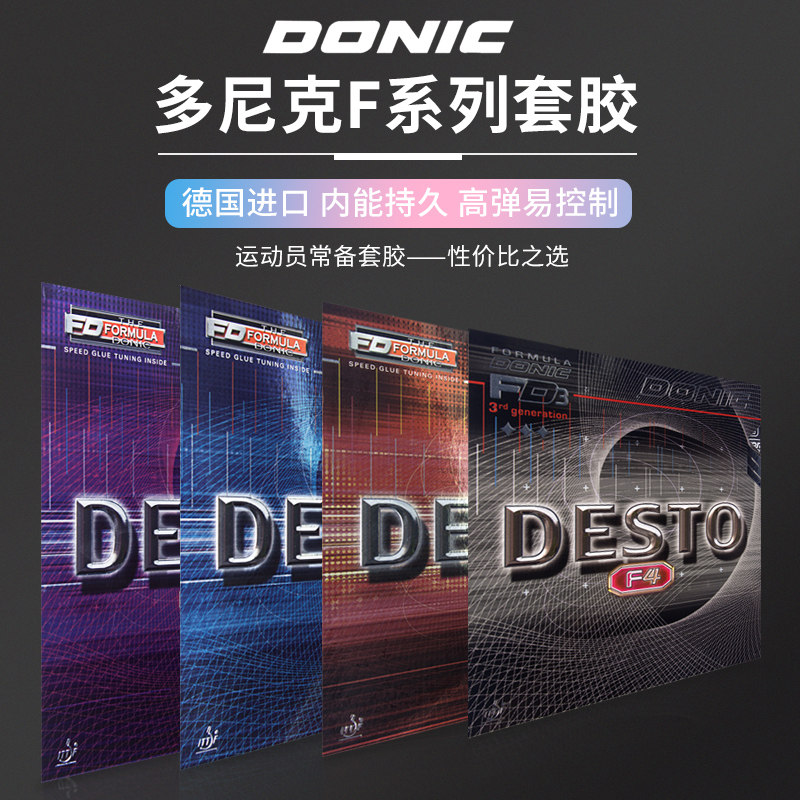 Colorful donic f1-f4 table tennis rubber: germanimport, astringent reverse glue, the favorite of ...