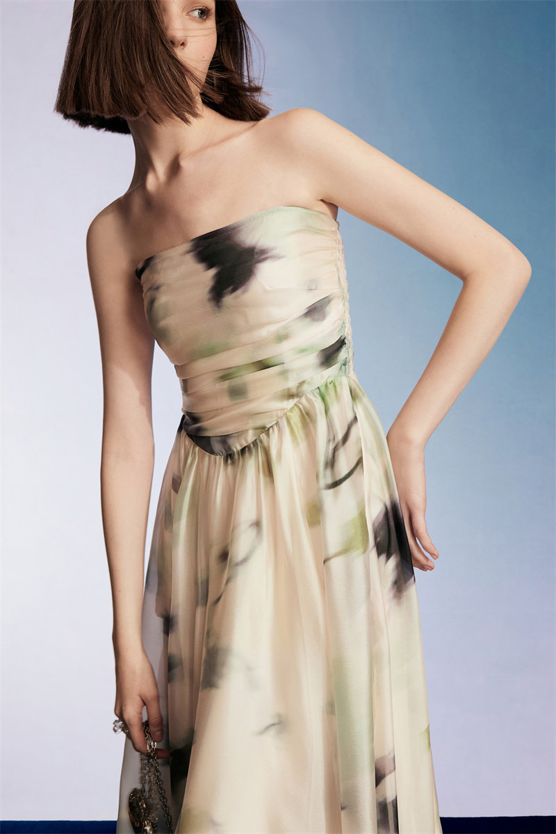 PURITY RING cocktail morandi-print organza slip dress- Rome – GOOD GIRL ...