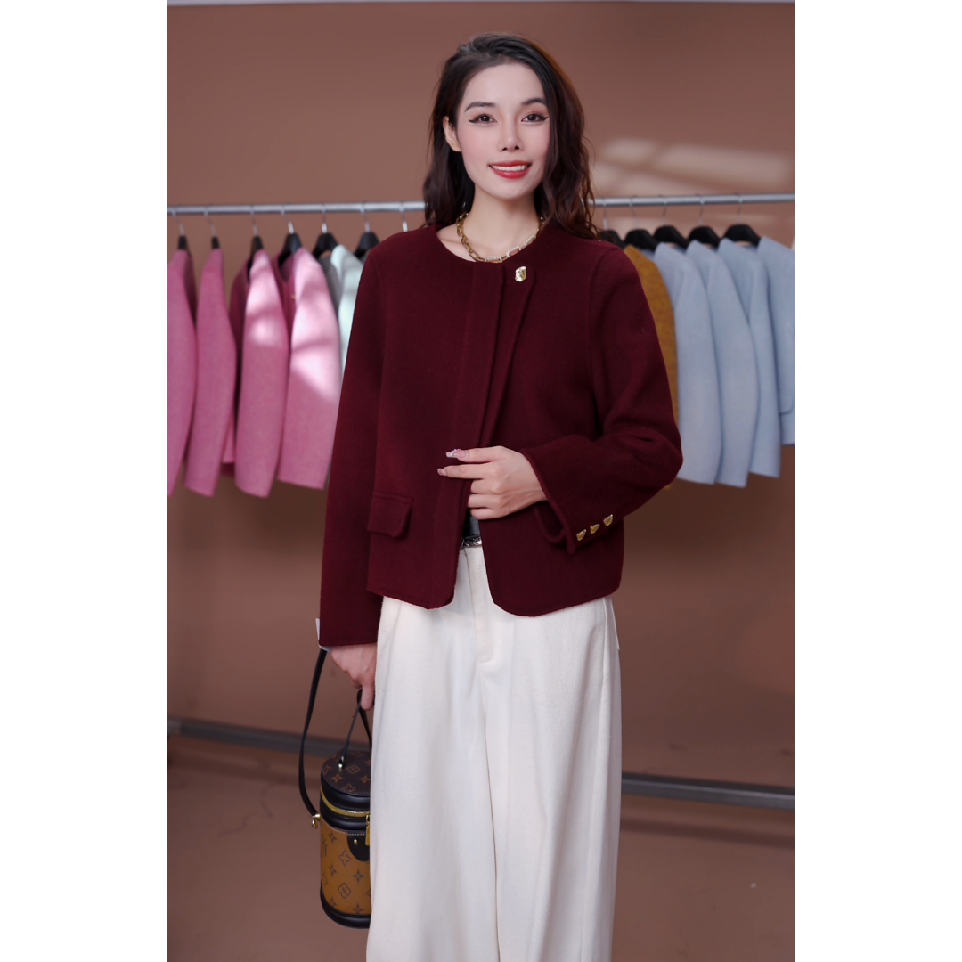 RAGR 轻奢小香风毛呢外套：秋冬新款，穿出高级感，百搭格子上衣，气质出众！ -中老年服配-淘宝百科网