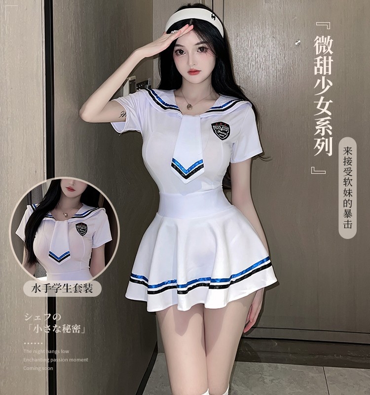 百褶裙没内衬超迷你短裙性感走光jk少女裙全套制服纯欲很辣齐臂裙-Taobao