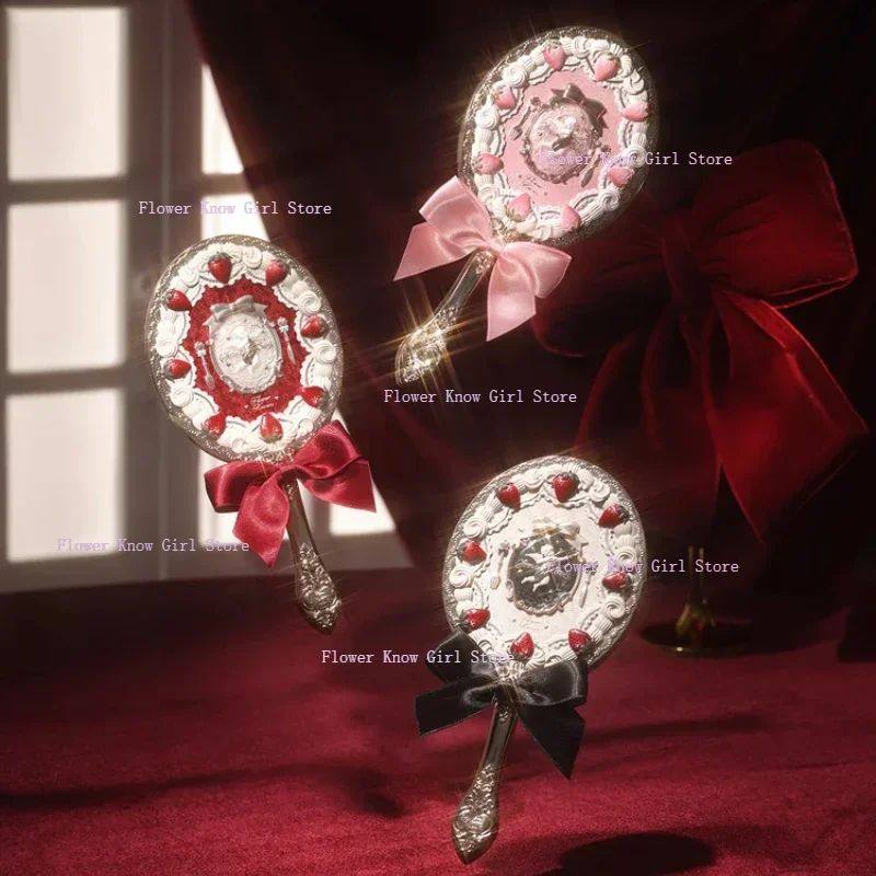 Artwork in the world of mirrors 🖤 Flower knows strawberry cupid hand mirror