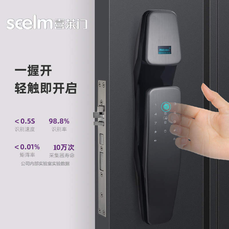 Festive Door Lock Fingerprint Lock Home Security Door Intelligent Lock ...