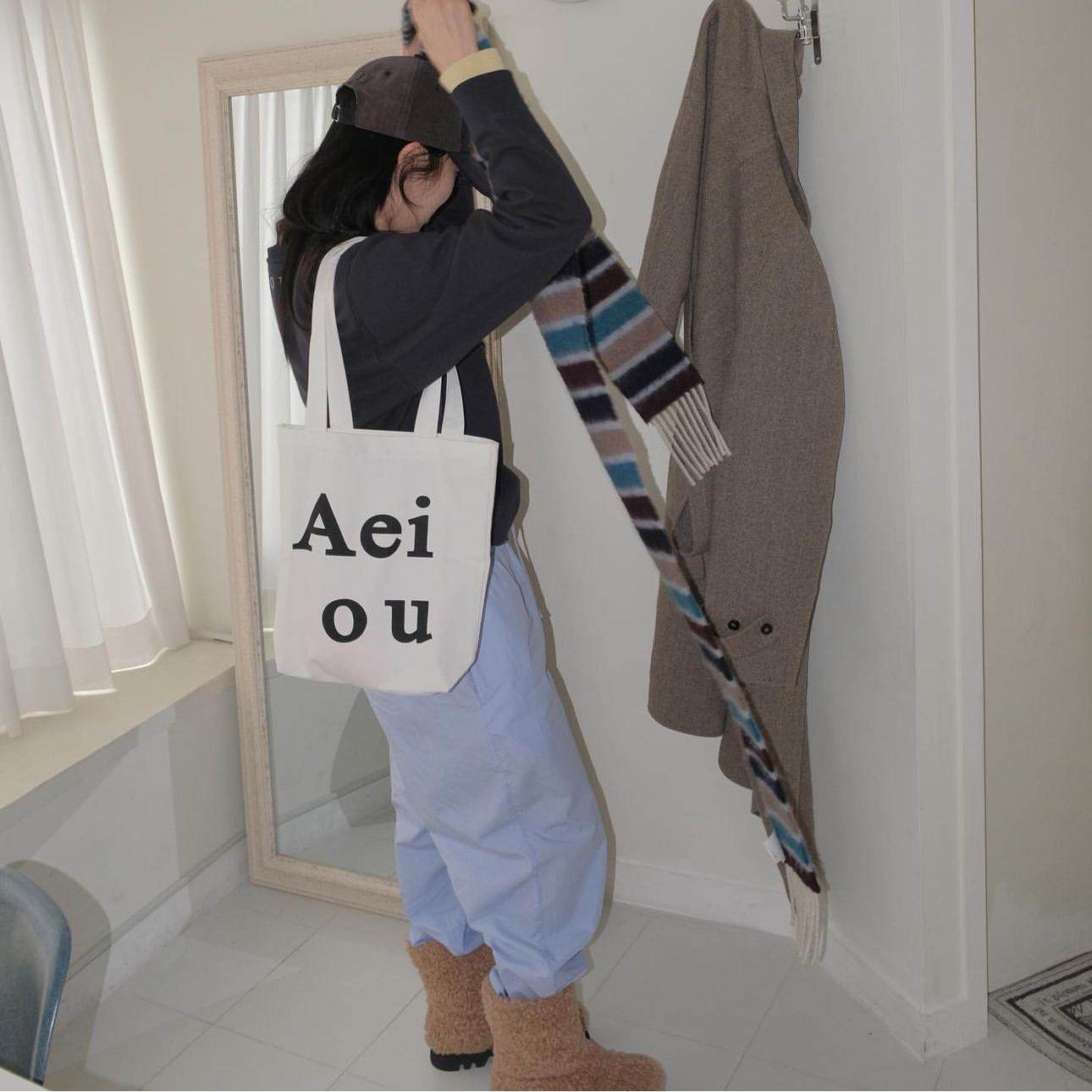 PerPer现货韩国正品Aeiou单肩帆布包为何成为ins爆款？值得购买吗？-文化创意钱包购物收纳袋-淘宝好物网