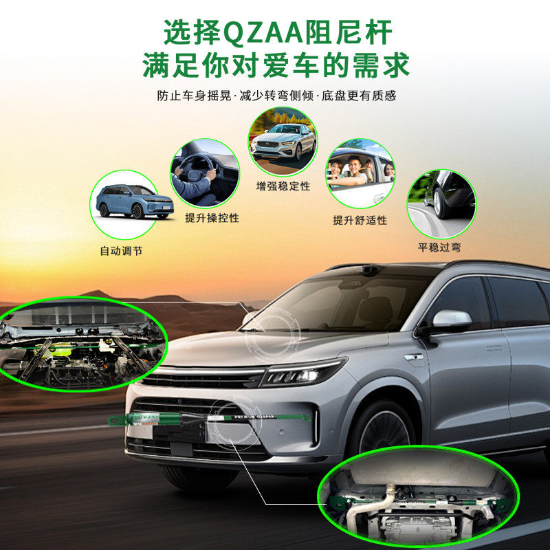 Qzaa Is Suitable for Byd Song Plus Dmi/Ev Damping Rod, Song Pro/Dm/Dmi Anti-Roll Shock-Absorbing ...