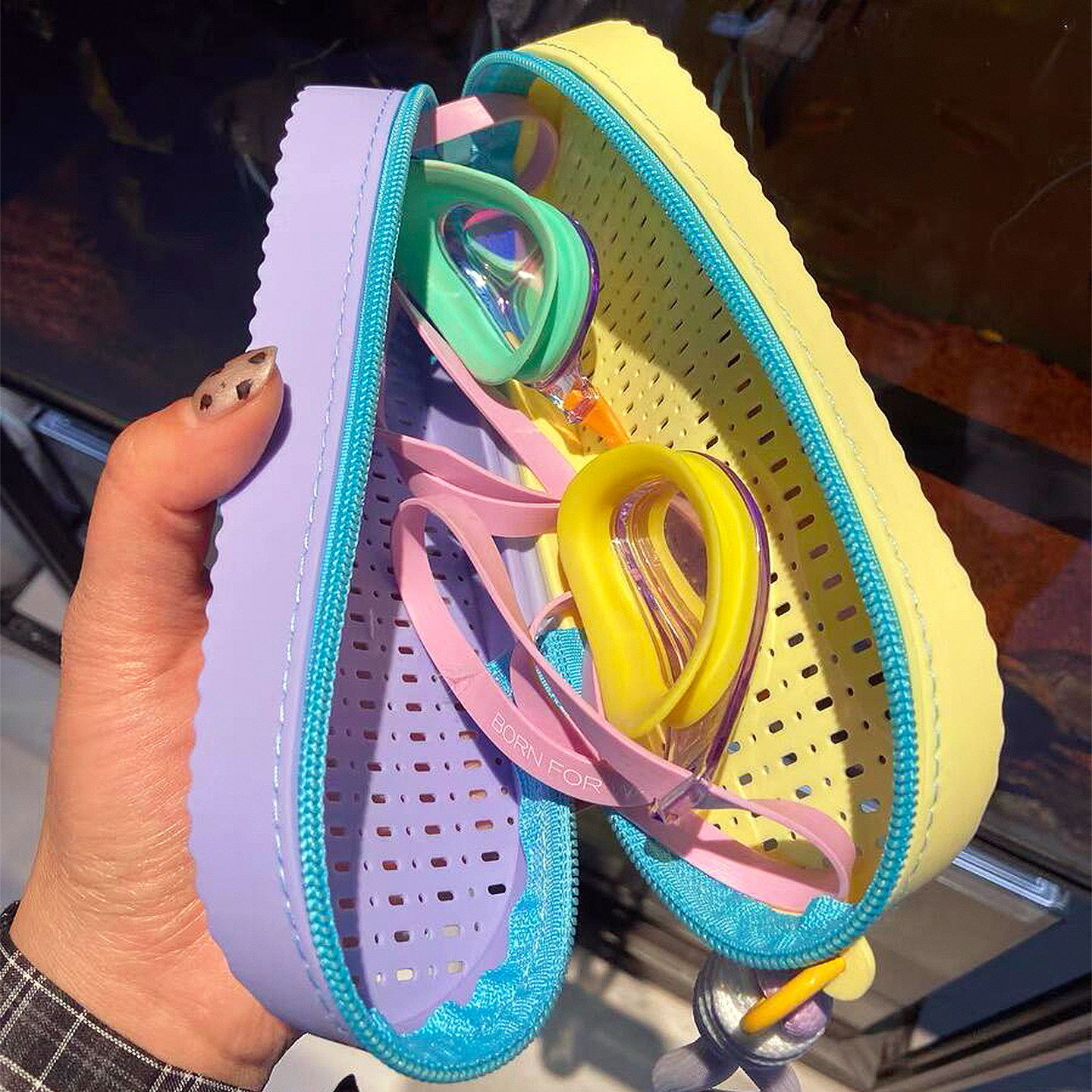 🌟 A must-have item for swimming! the anti-fall and breathable goggle ...