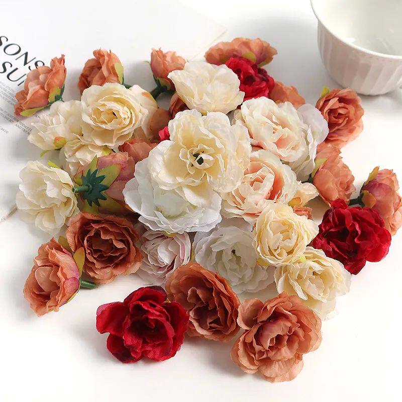 10Pcs Rose Artificial Flowers Silk Fake Flowers for Home Dec-Taobao