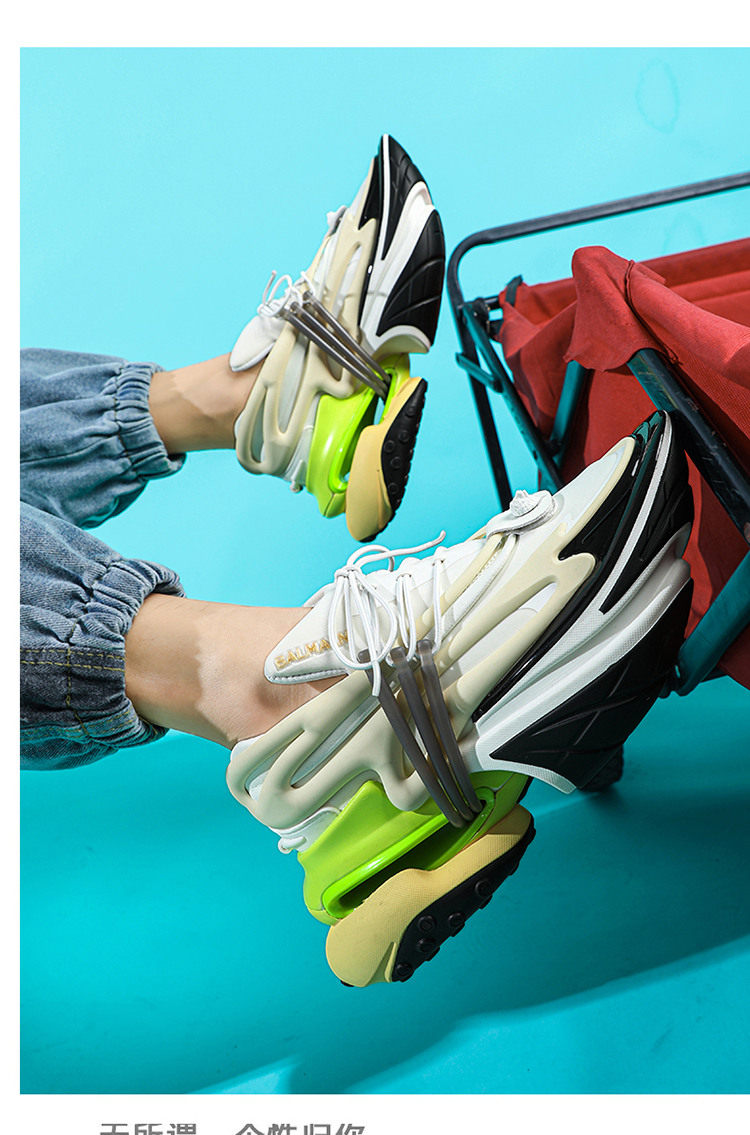 Official Balmain Spring and Autumn 2023 Spaceship Shoes Heightened ...