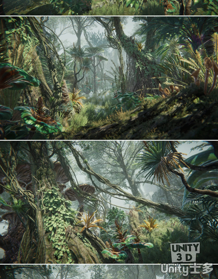 Unity科幻外星球幻想森林树木灌木模型Alien Fantasy Forest 1.2 - 场景模型 - 绘图狗-设计灵感素材集散地