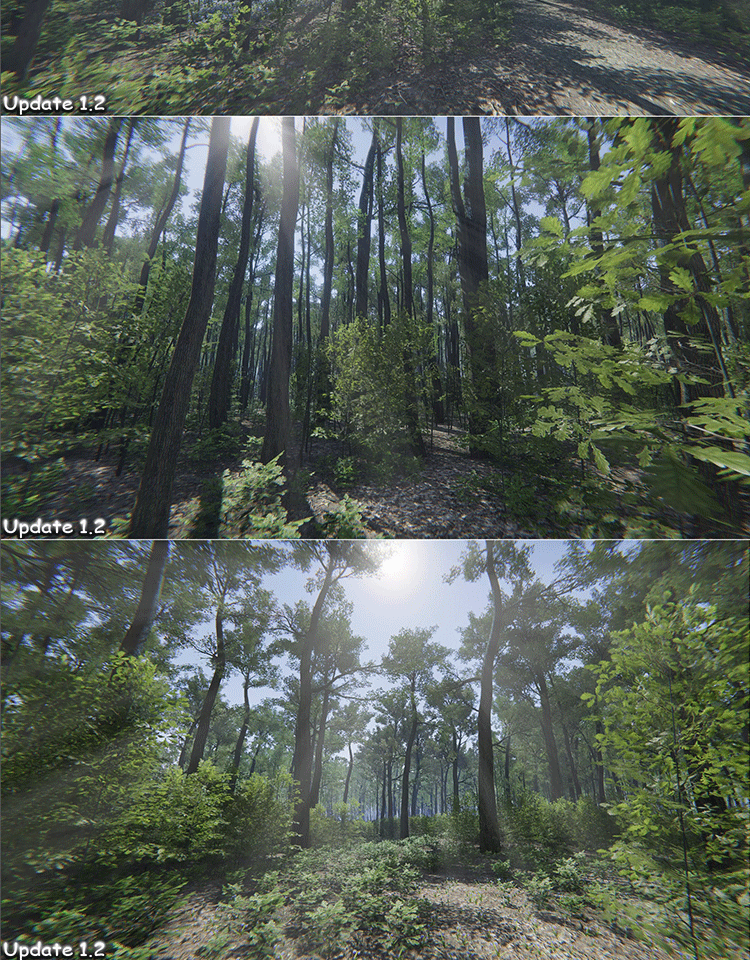 Unity3D写实橡树林森林场景U3D植物灌木花草Forest Environment - 场景模型 - 绘图狗-设计灵感素材集散地