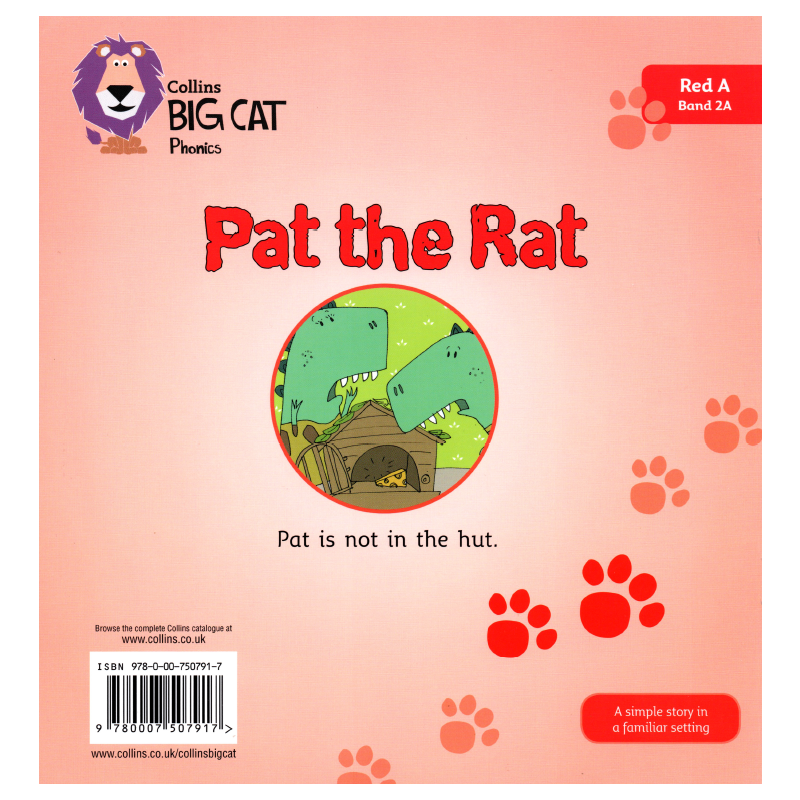 Collins Big Cat Letters and Sounds Band 2A/Red A Pat the Rat，儿童自然拼读新宠 ...