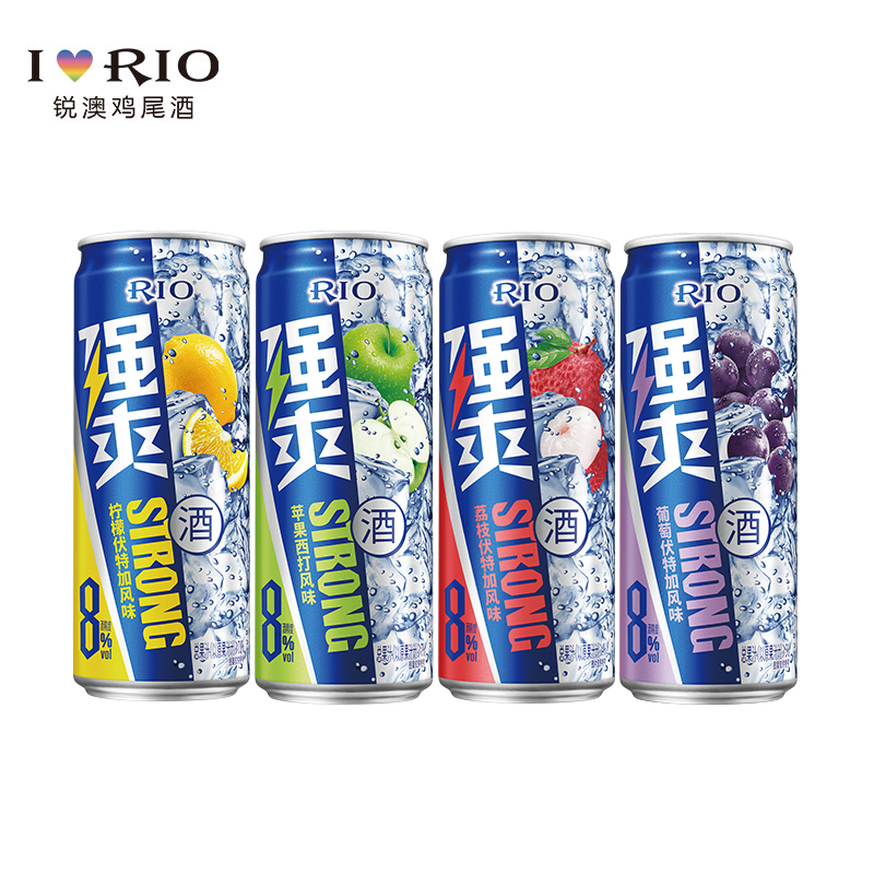 RIO锐澳鸡尾酒8度强爽330ml*4罐 - 惠券直播 - 一起惠返利网_178hui.com