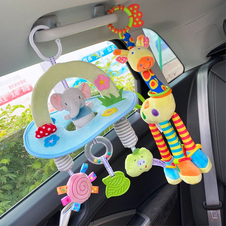 🌈 Baby soothing essentials: stroller mobile & lullaby music box 👶