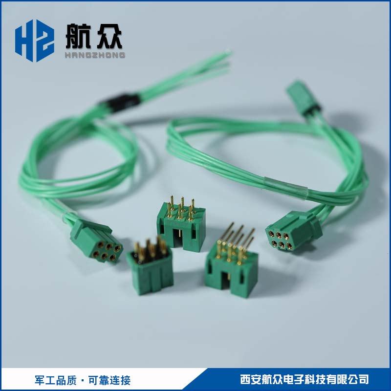 JL23系列6芯矩形连接器 插头插座工业级航众品牌