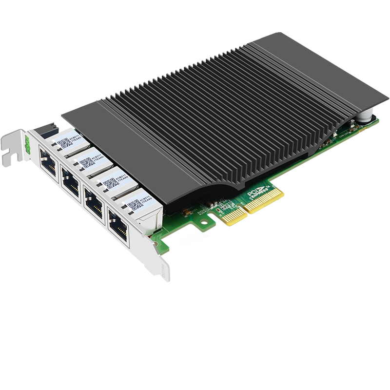 Intel I226伺服器网卡 PCI-E 2.5G四口网卡 EB-LINK I226-T4机器视觉图像采集卡