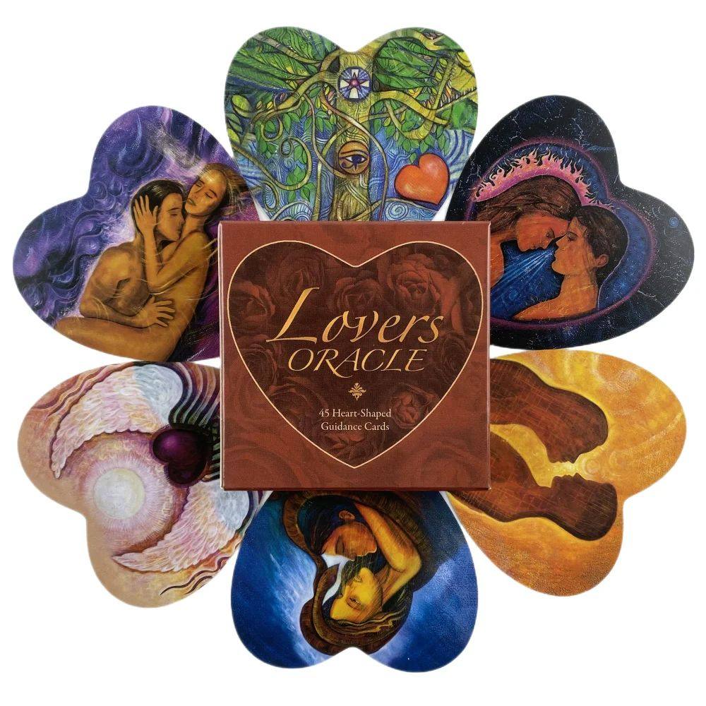 Lovers Oracle Cards Heart-Shaped Divination Edition Deck Pla
