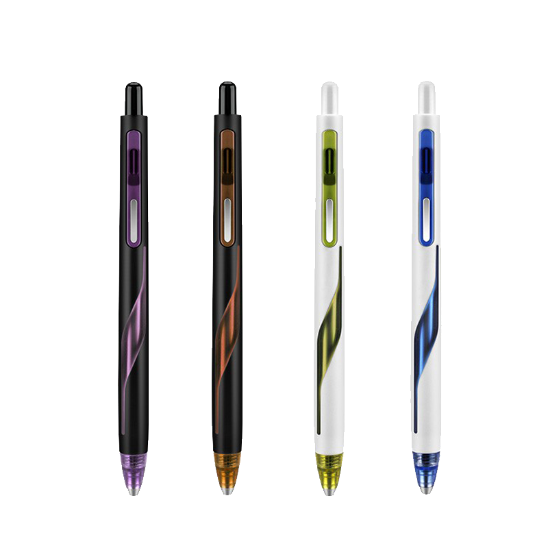 点石DS-0157闪电时空舱低重心太空舱笔学生用按动静音速干中性笔ins日系大容量双珠笔芯高颜值黑科技网红文具