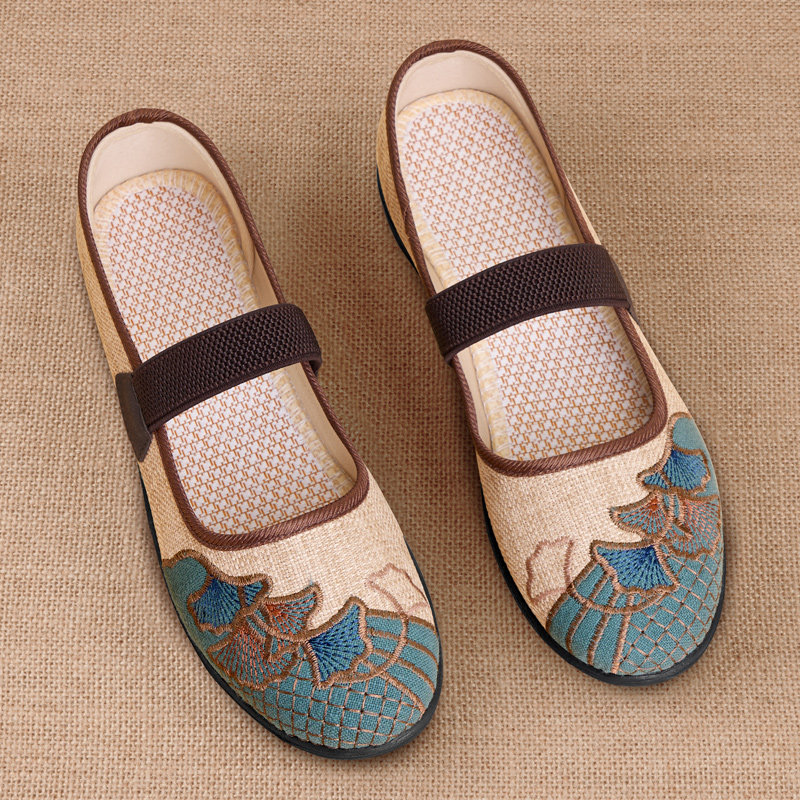New arrival of women's old beijing cloth shoes! soft bottom flats ...