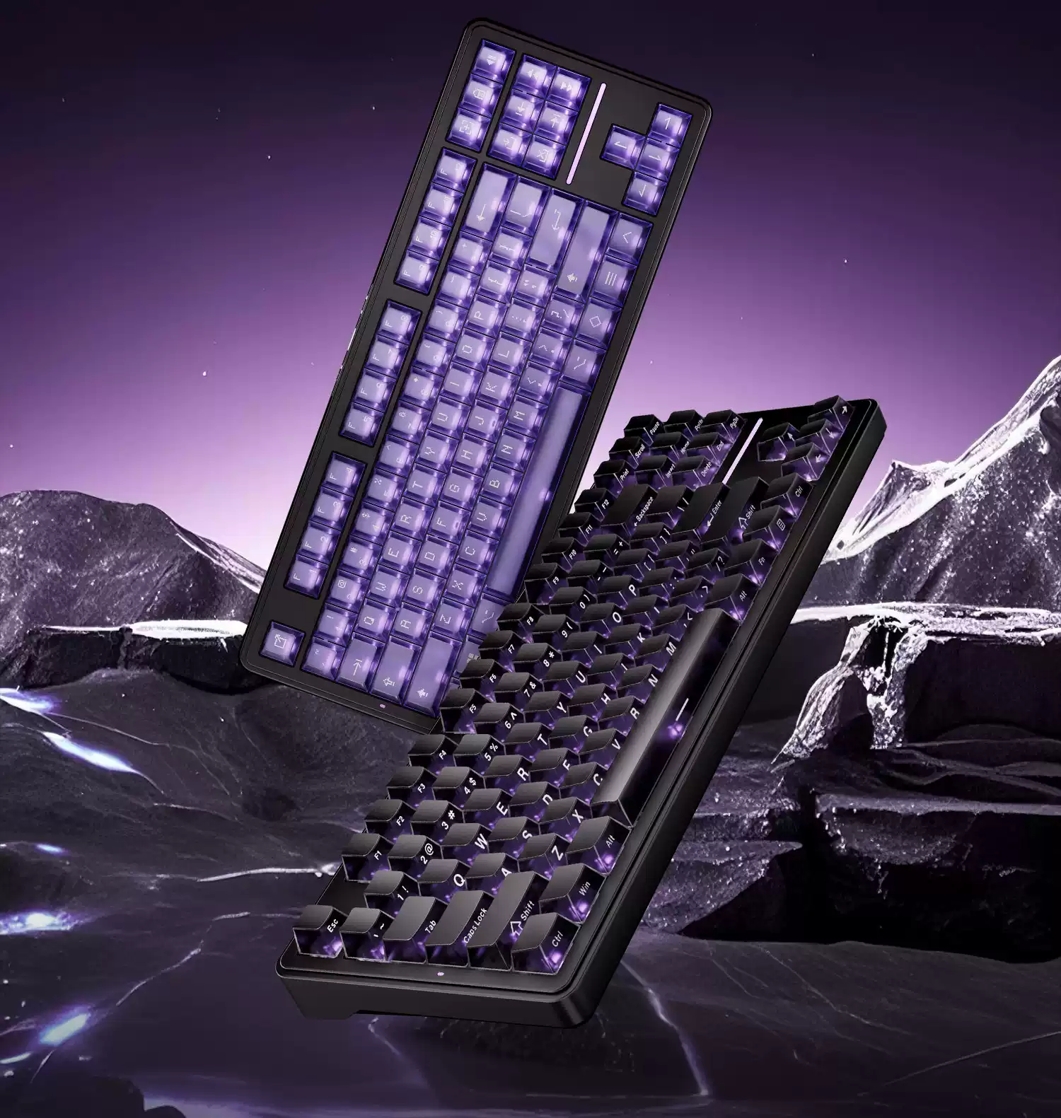 ATK A87三模RGB机械键盘客制化无线蓝牙电竞游戏专用87键电脑键盘