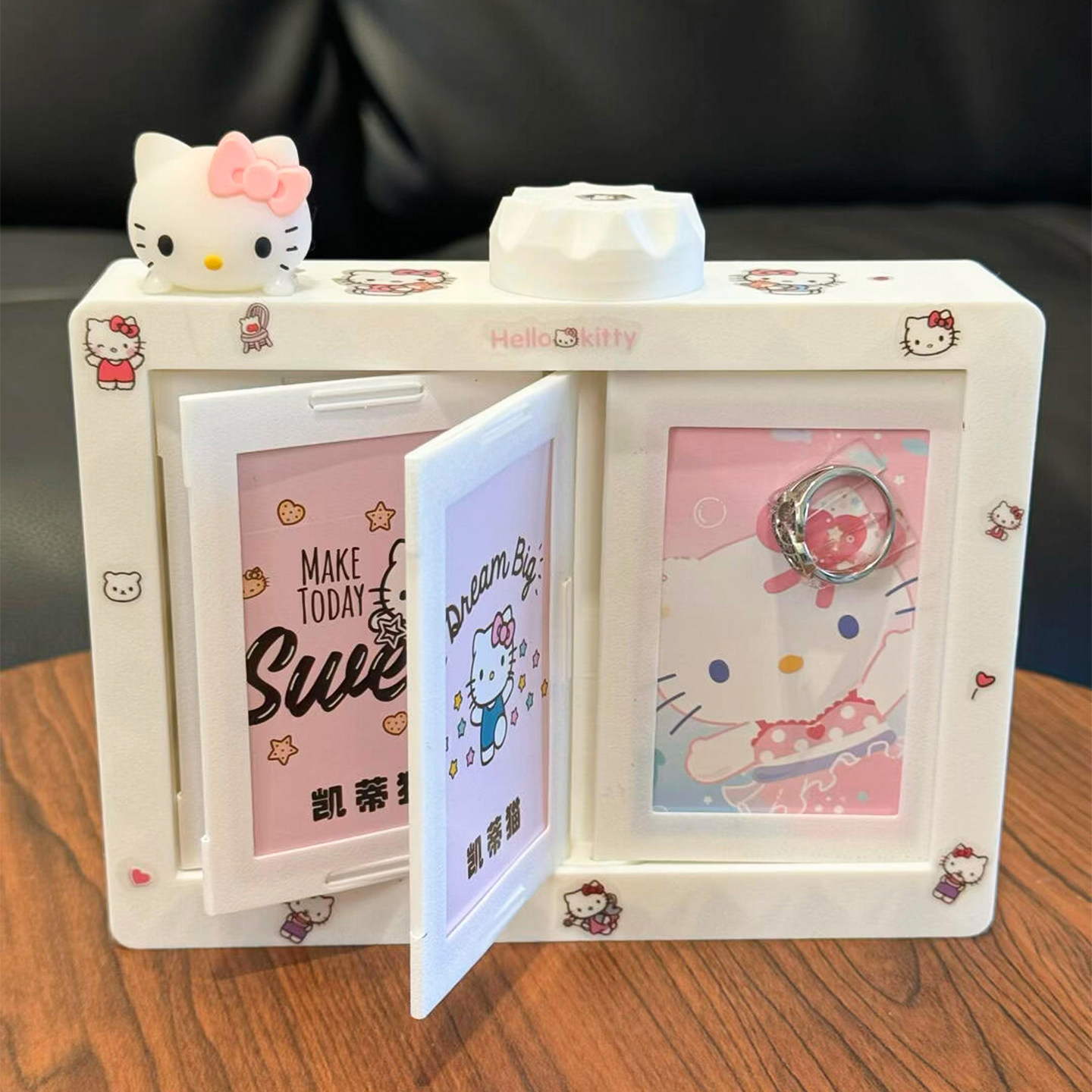 Full of cuteness Hello kitty rotating photo frame display - creative ...