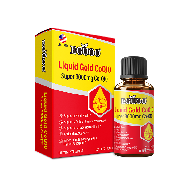 EGUOO原装进口高含量液体黄金辅酶Q10水溶性保护心脏养护心血管g