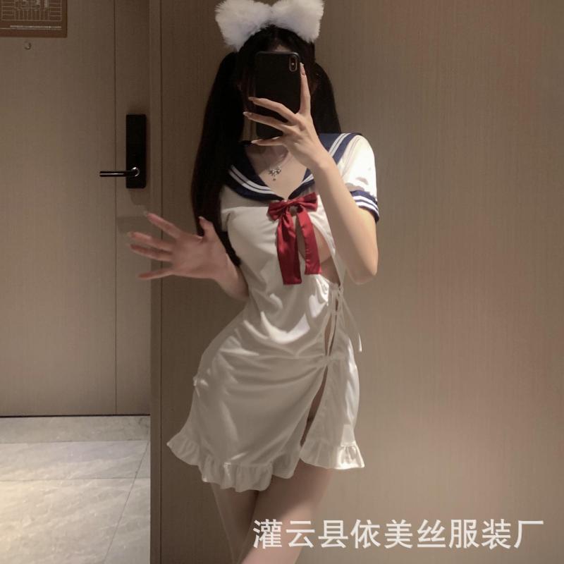 白丝制服套装纯欲学院风JK校服裙套装甜美cos制服学生萝莉可爱女-Taobao