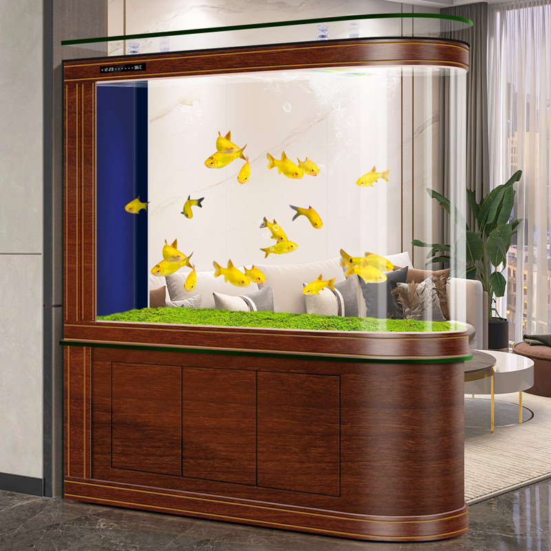 Bullet fish tank large screen partition entrance living room 2025new ...