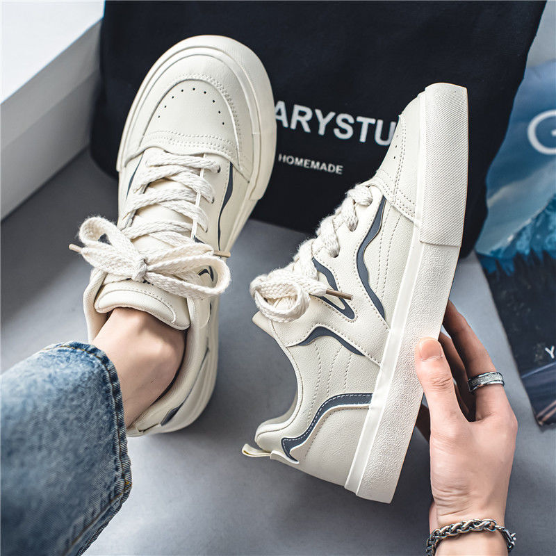 UW&UR男鞋子潮鞋2023新款夏季透气小白鞋男士休闲百搭低帮简约白-Taobao