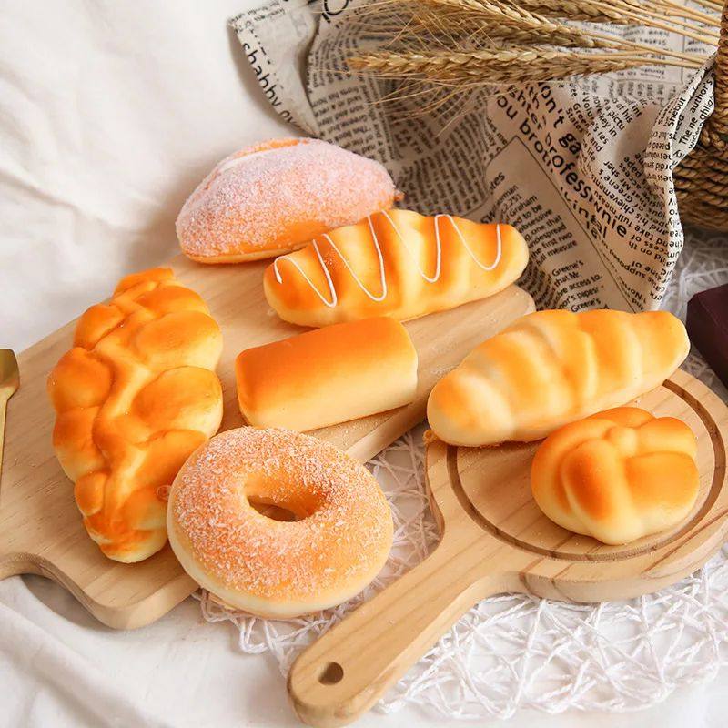 Squishy Food Creative Simulation Bread Toast Donuts Slow Ris-Taobao