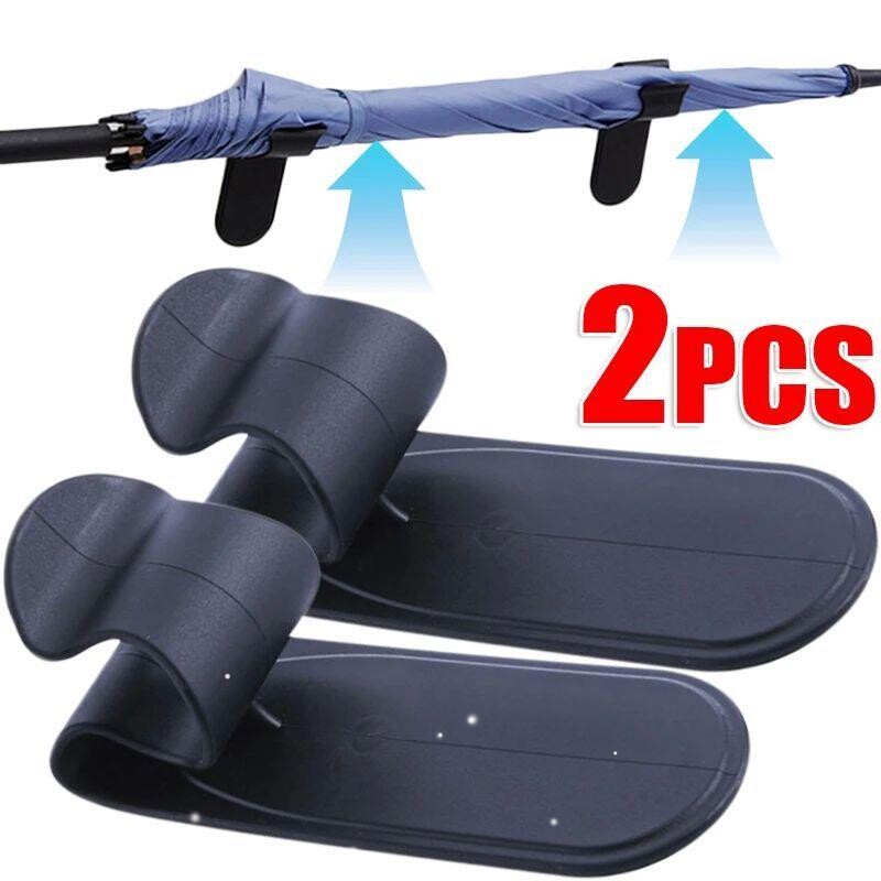 1/2pcs Car Umbrella Holders Trunk Storage Organizer Hook Umb