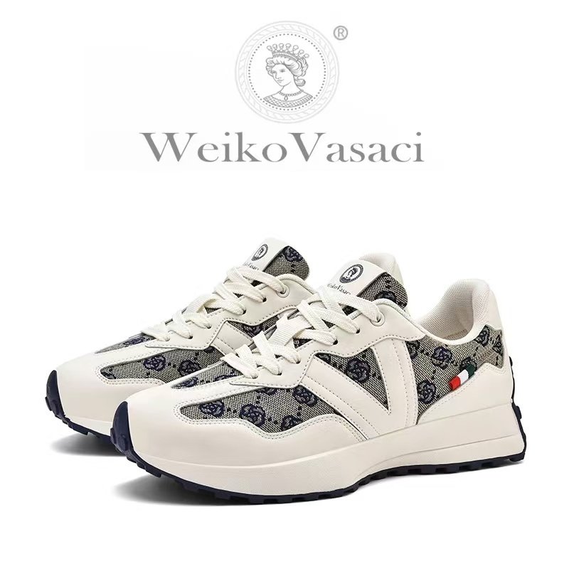 意大利Weiko Vasaci/維客瓦薩奇休閒運動鞋高奢情侶款小蠻腰拼色